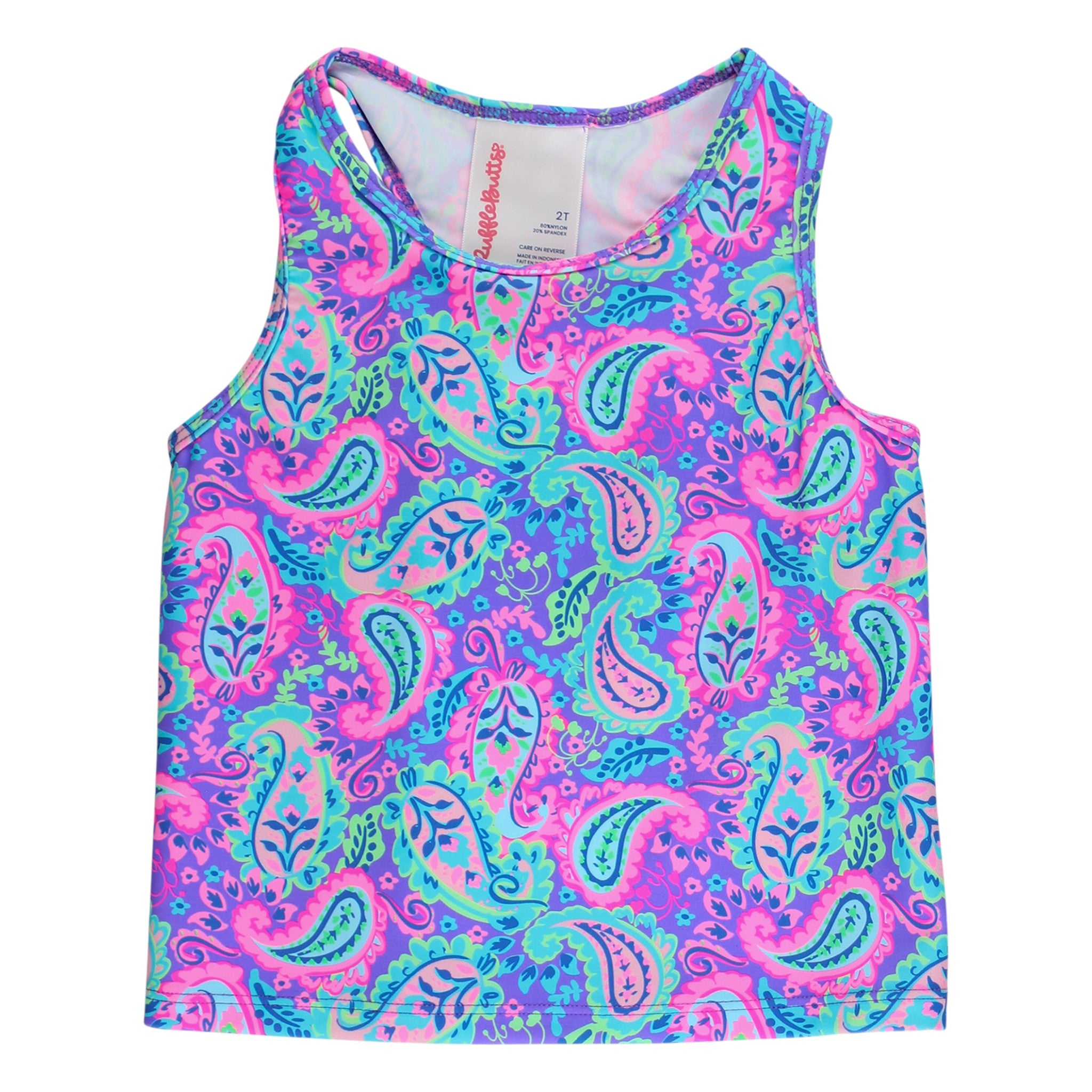 Ruffle Butts Paisley Active Tank Top – Sikes Children's Shoe Store