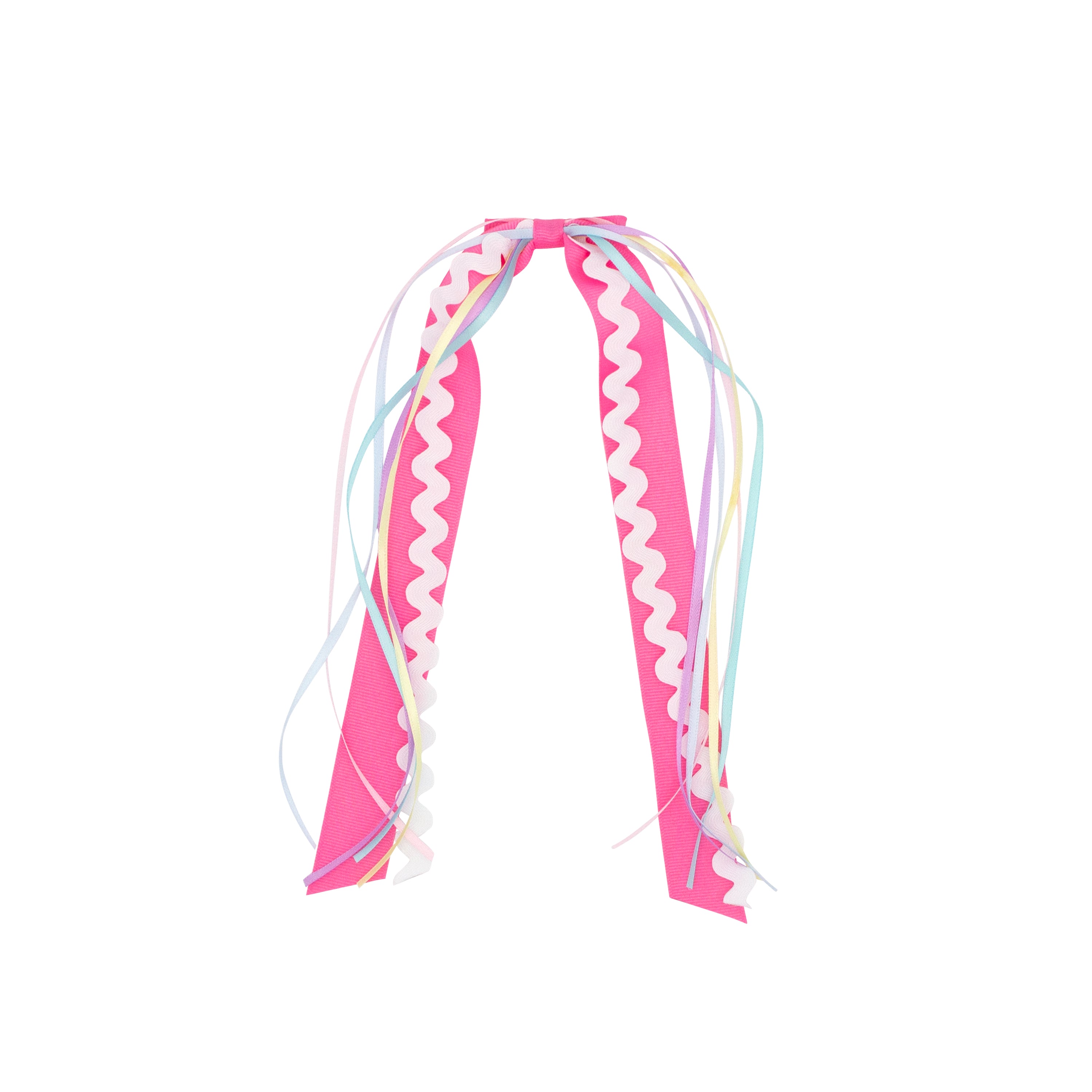 Wee Ones Ric-Rac with Grosgrain and Satin Streamers on a Hair Clip ...