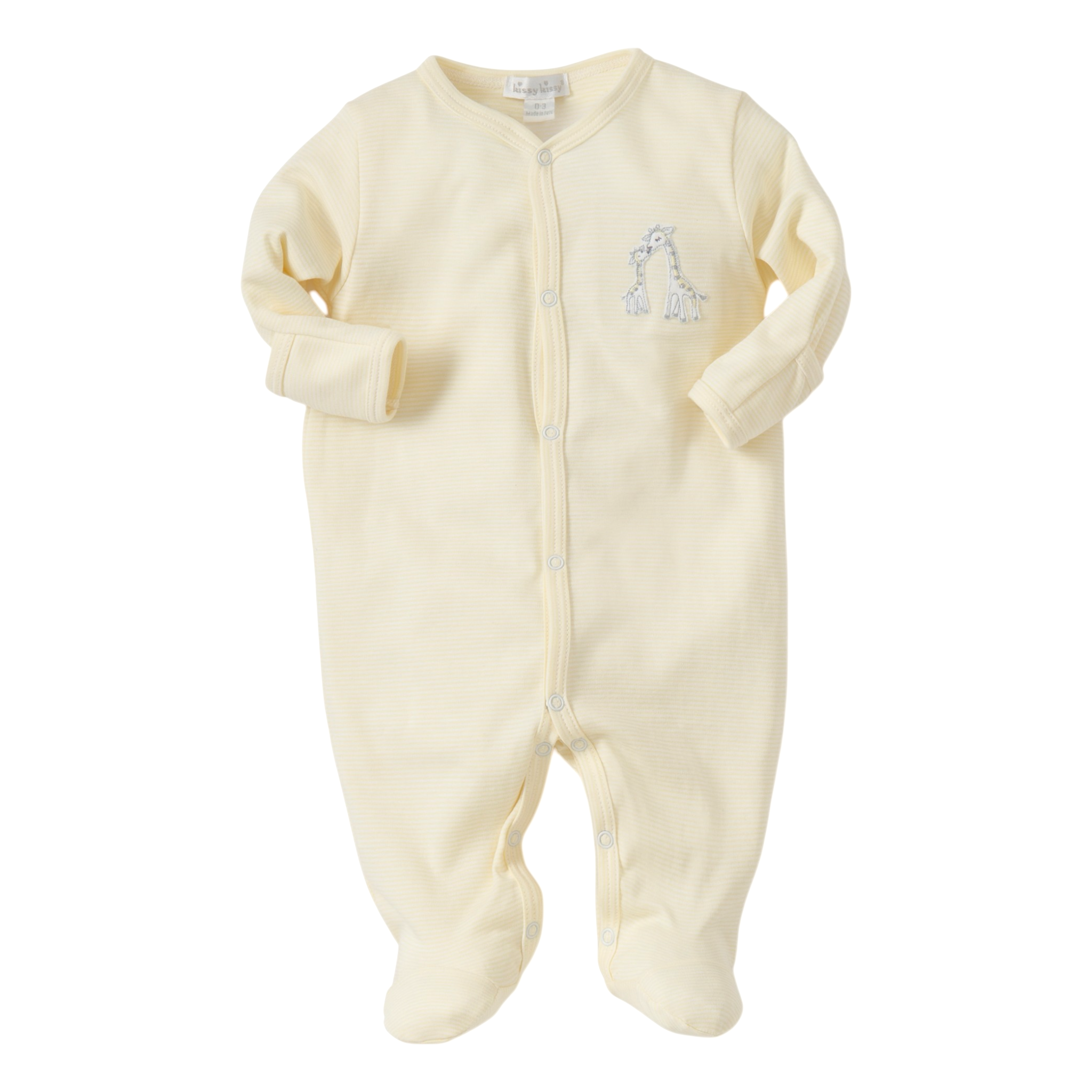 Kissy Kissy Giraffe Generations Stripe Footie – Sikes Children's Shoe Store