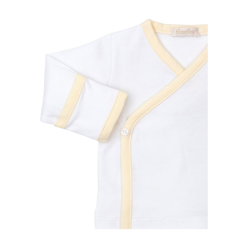 Kissy Kissy Premier Duck Pond Paddles Hand Emb Stripe Footed Pant Set ...